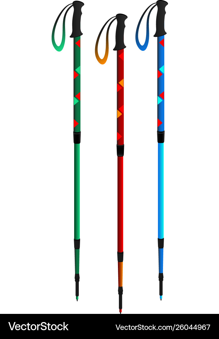 Hiking pole Royalty Free Vector Image - VectorStock