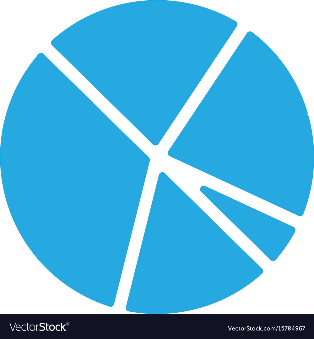Pie chart icon Royalty Free Vector Image - VectorStock