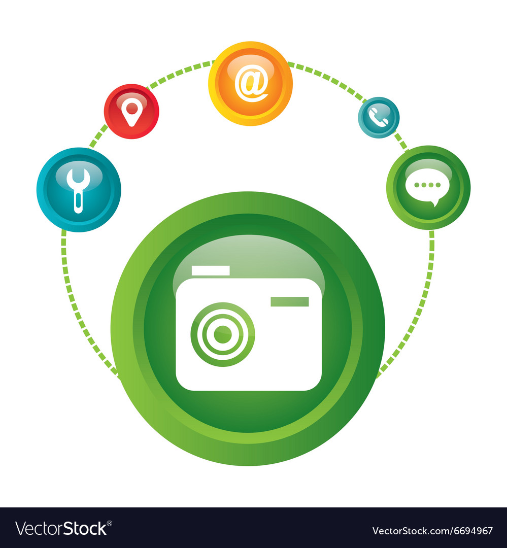 Technology mobile applications Royalty Free Vector Image