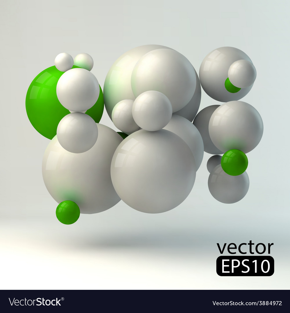 3d concept template Royalty Free Vector Image - VectorStock