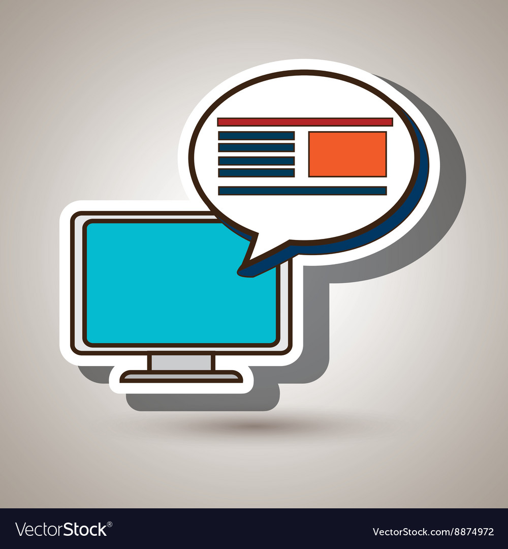 Computer technology design Royalty Free Vector Image