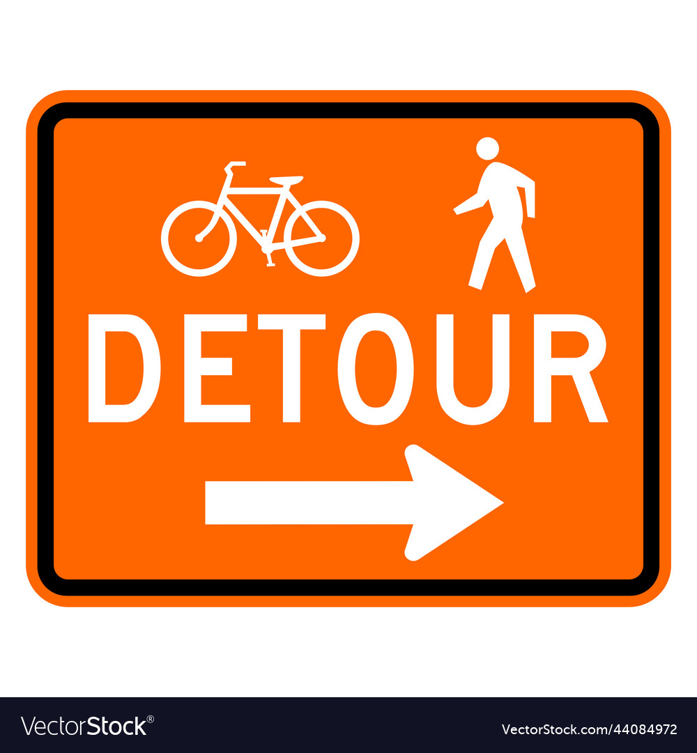Detour Royalty Free Vector Image - VectorStock