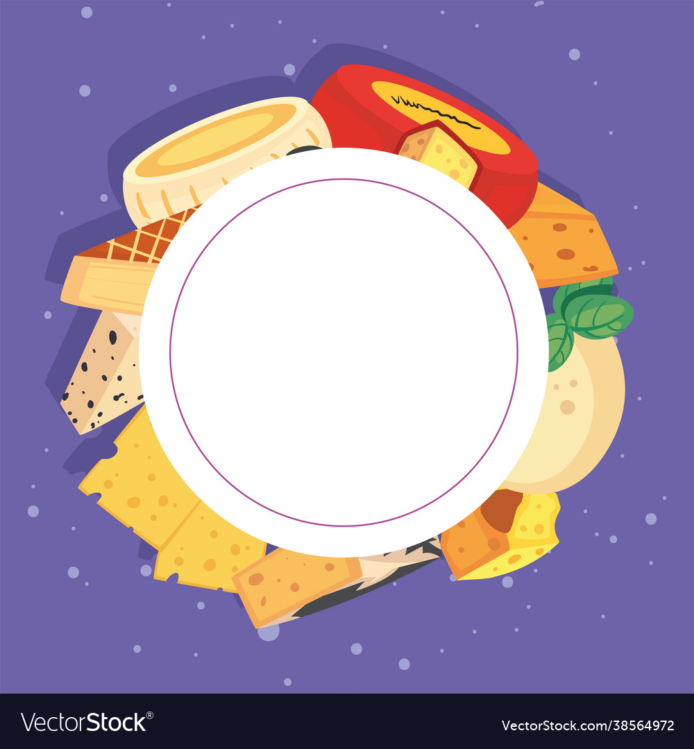 Different types cheeses Royalty Free Vector Image Different types cheeses Royalty Free Vector Image