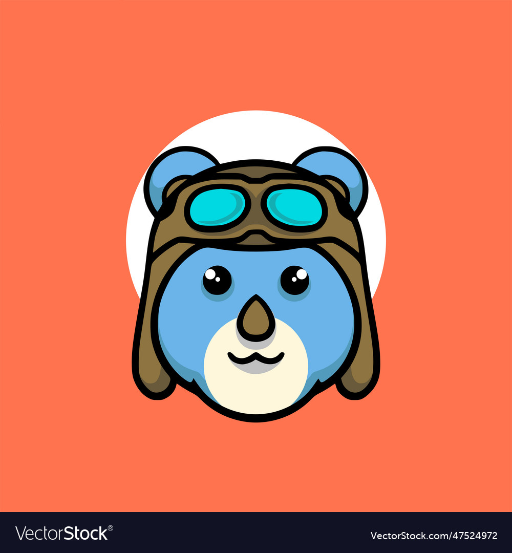 Koala pilot Royalty Free Vector Image - VectorStock