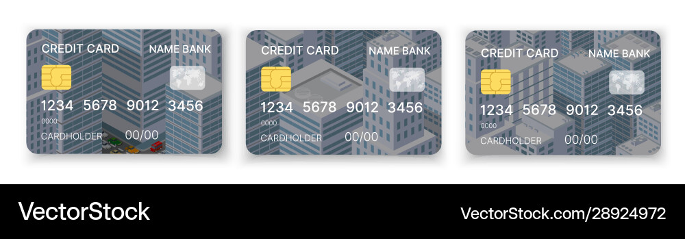 Pattern credit card in urban modern style abstract