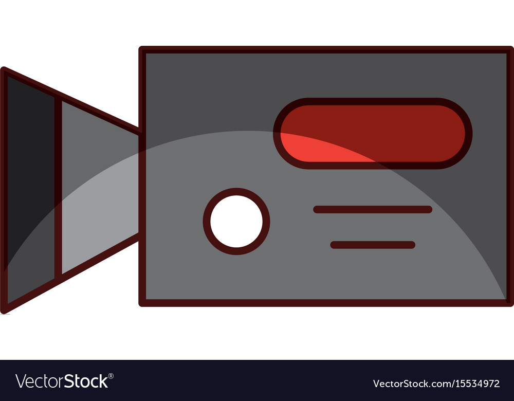 Professional recording camera Royalty Free Vector Image