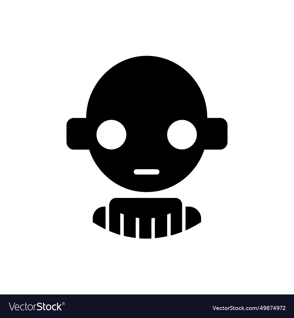 Robot avatar icon Royalty Free Vector Image - VectorStock