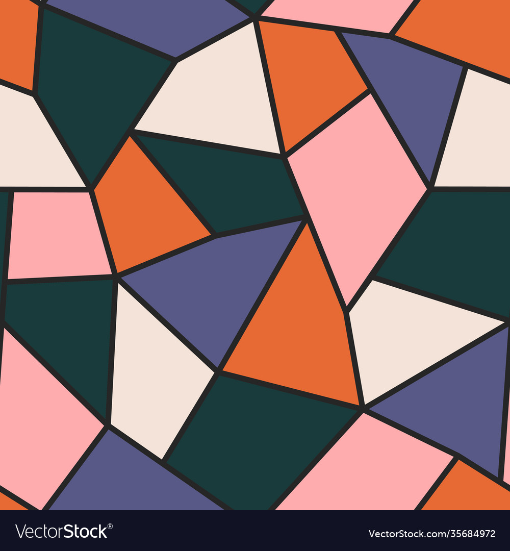 Seamless color polygonal geometric pattern Vector Image Seamless color polygonal geometric pattern Vector Image