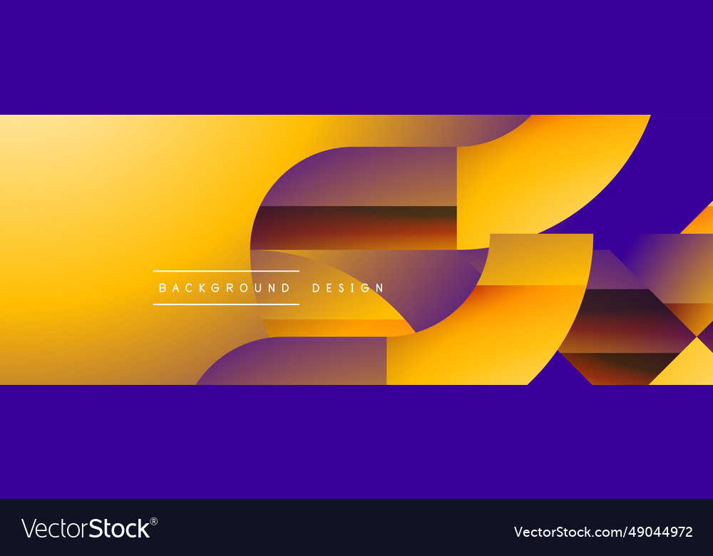 Simple geometric forms - dynamic geometric Vector Image