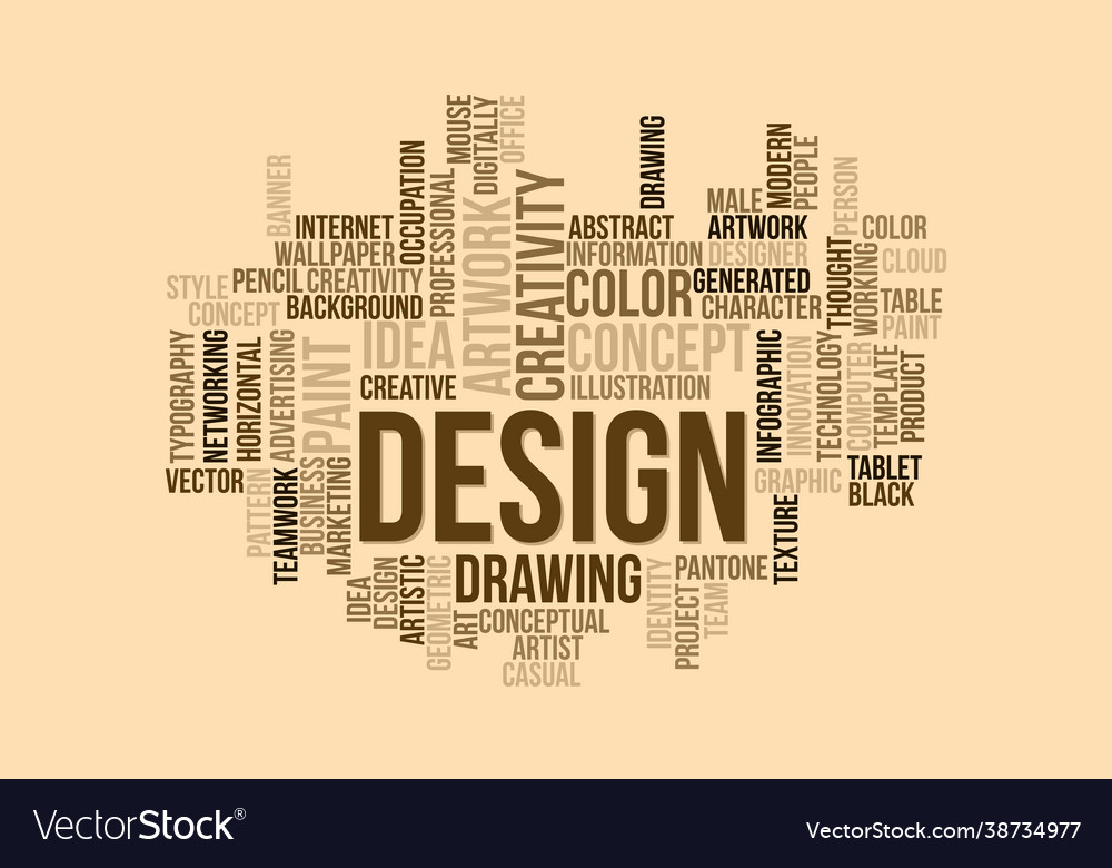 Business concept background design word cloud Vector Image