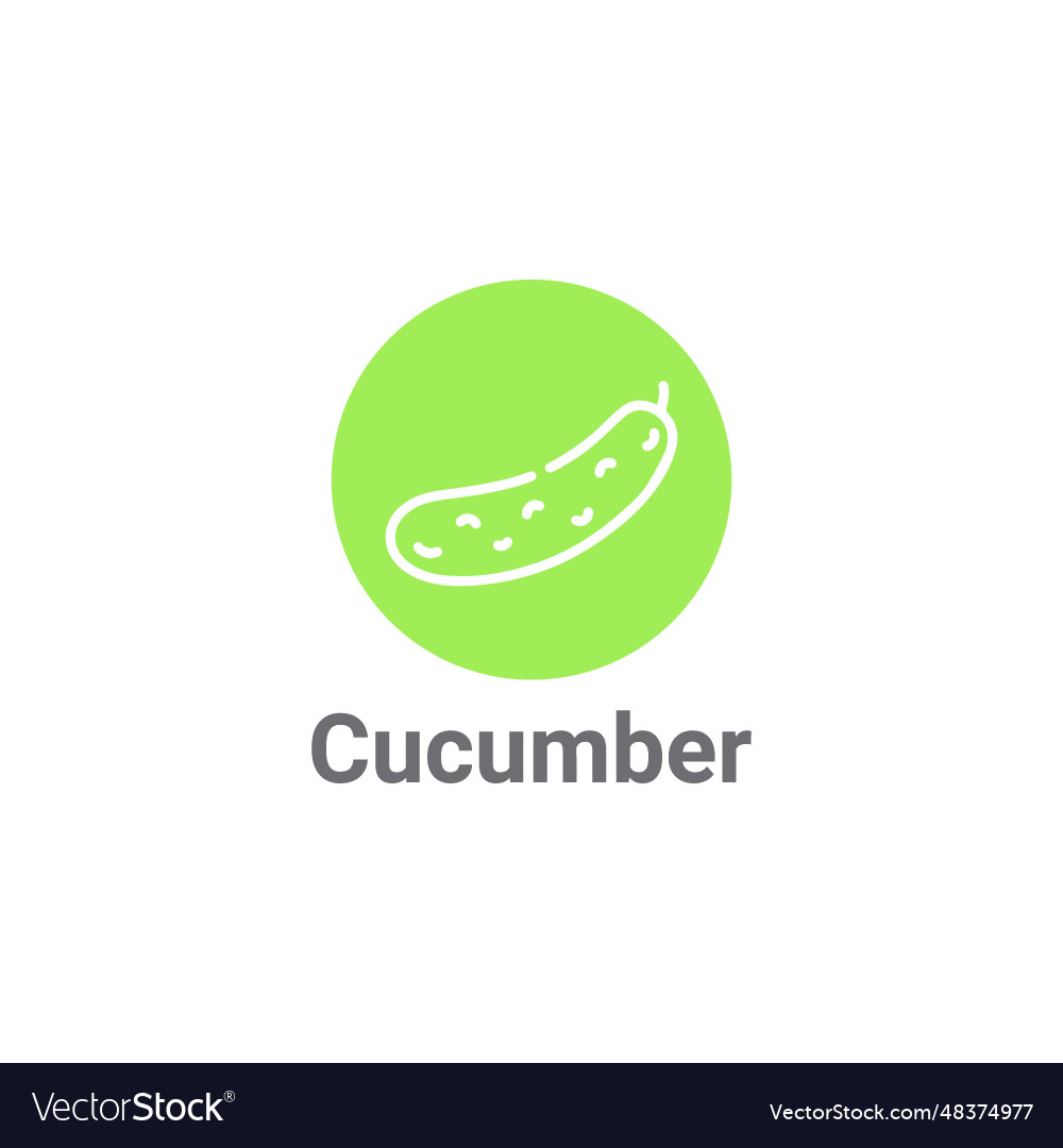 Cucumber logo Royalty Free Vector Image - VectorStock