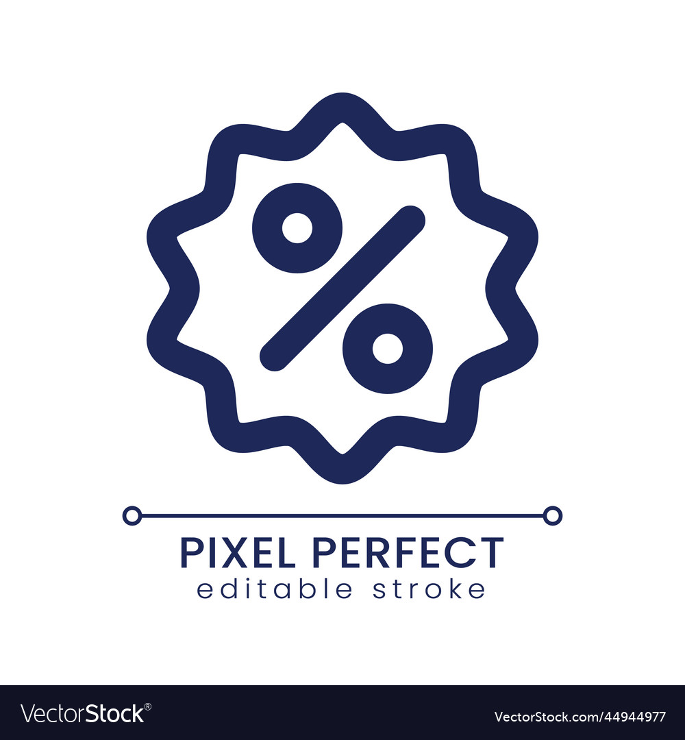 Discount Pixel Perfect Linear Ui Icon Royalty Free Vector