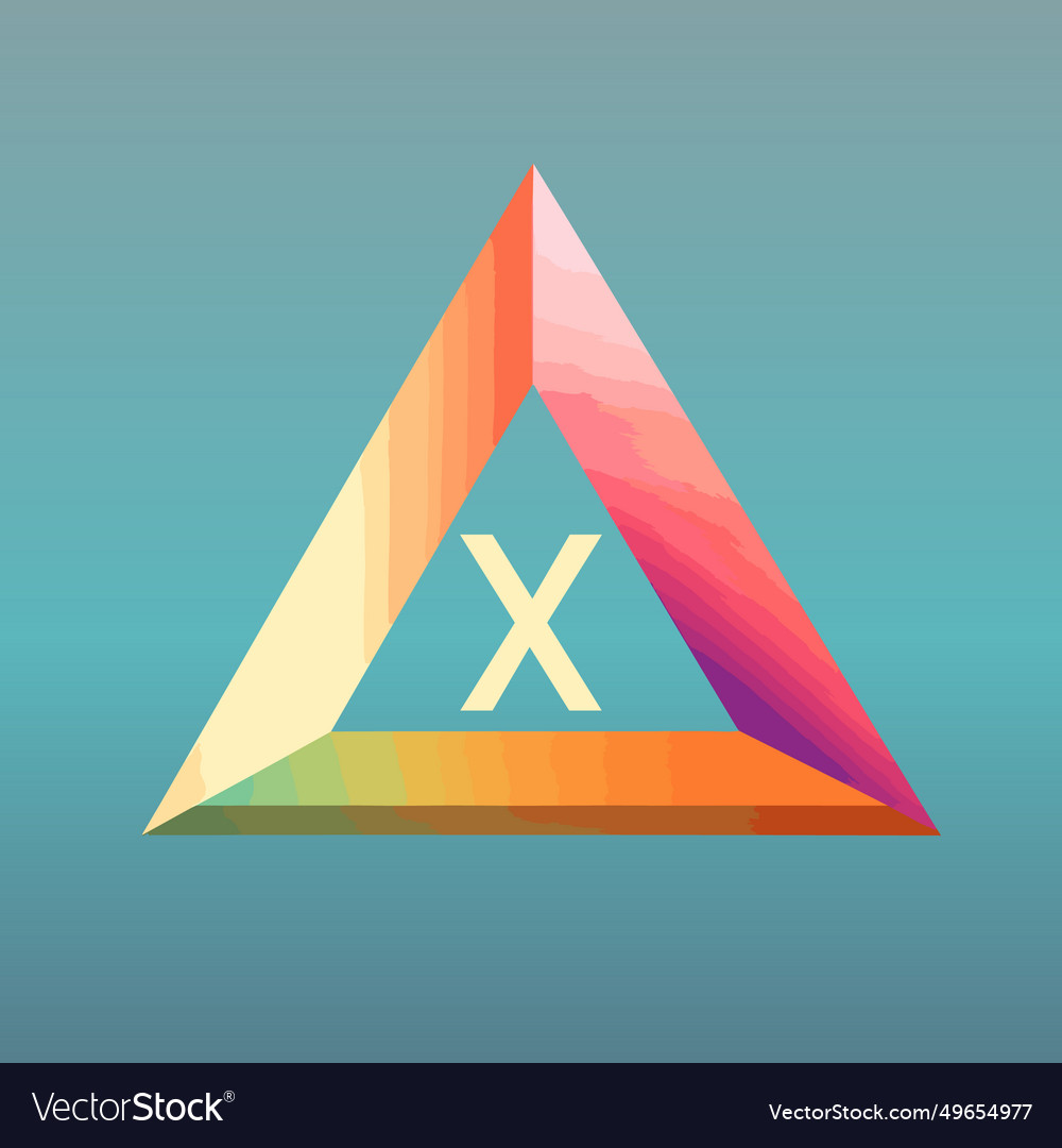 It academy filled gradient initial logo idea Vector Image