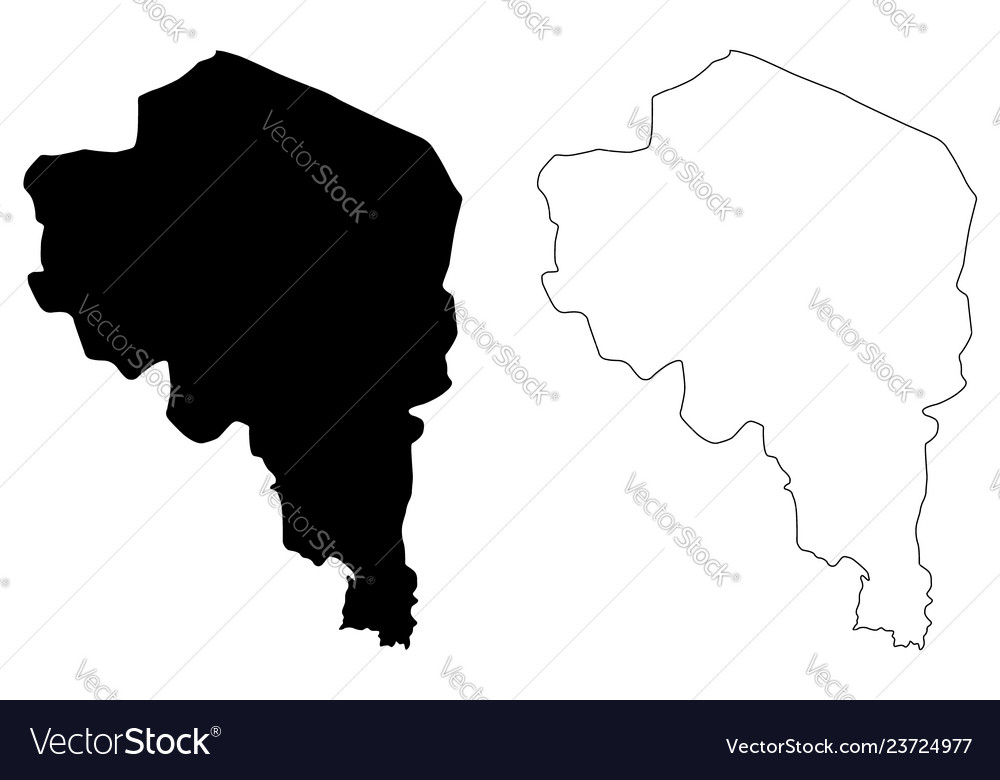 Kerman province map Royalty Free Vector Image - VectorStock