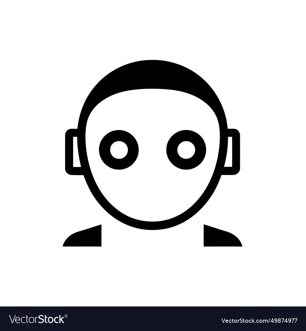 Robot avatar icon Royalty Free Vector Image - VectorStock