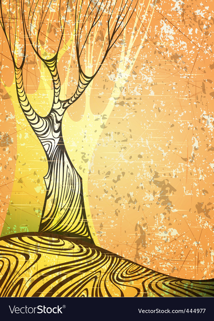 Tree background Royalty Free Vector Image - VectorStock