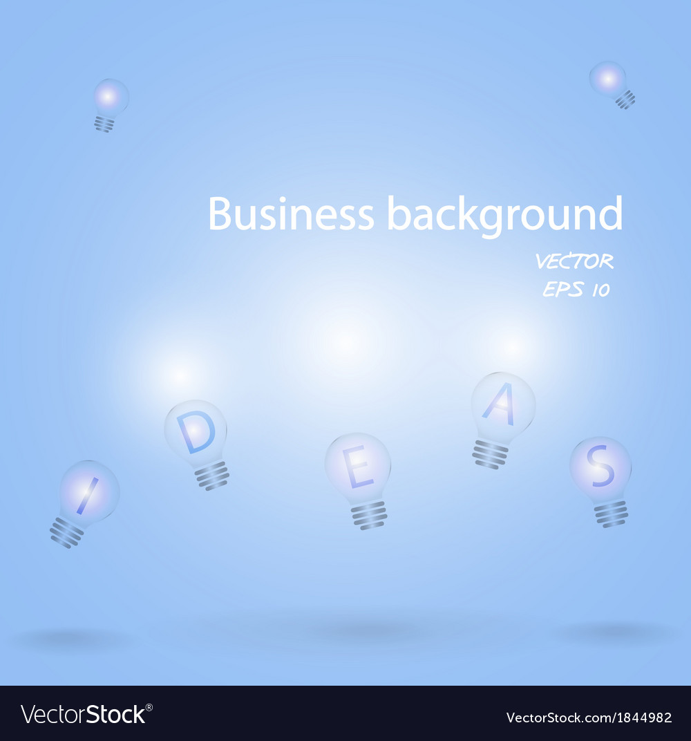 Creative light lamptemplate Royalty Free Vector Image