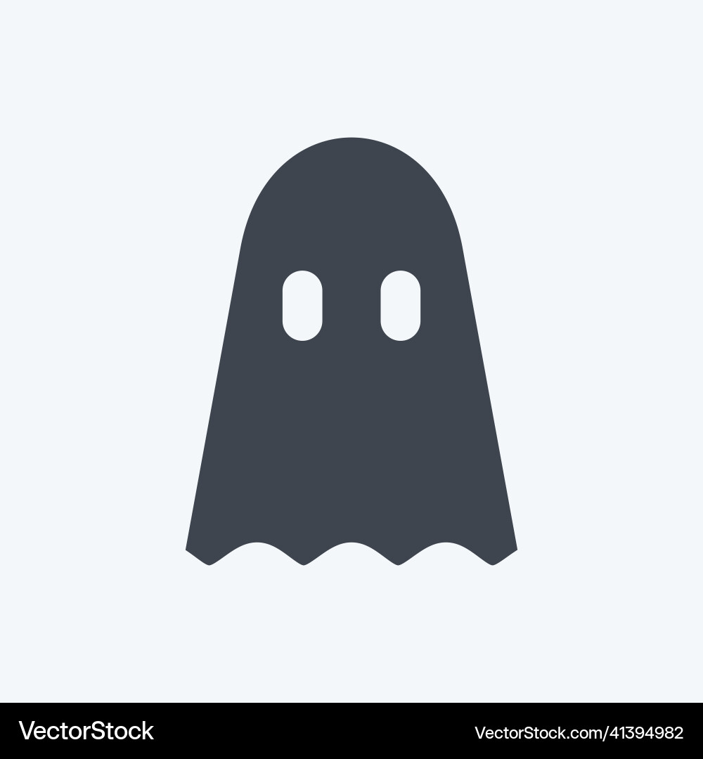 Ghosts icon in trendy glyph style isolated Vector Image