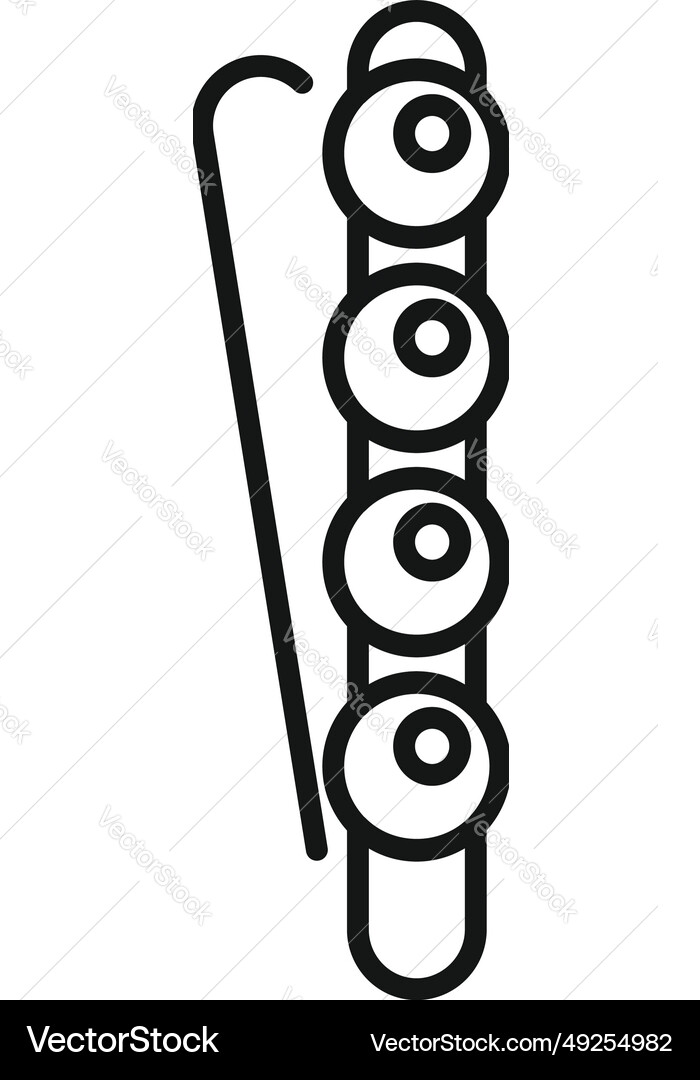 Metal haberdashery clipper icon outline Royalty Free Vector