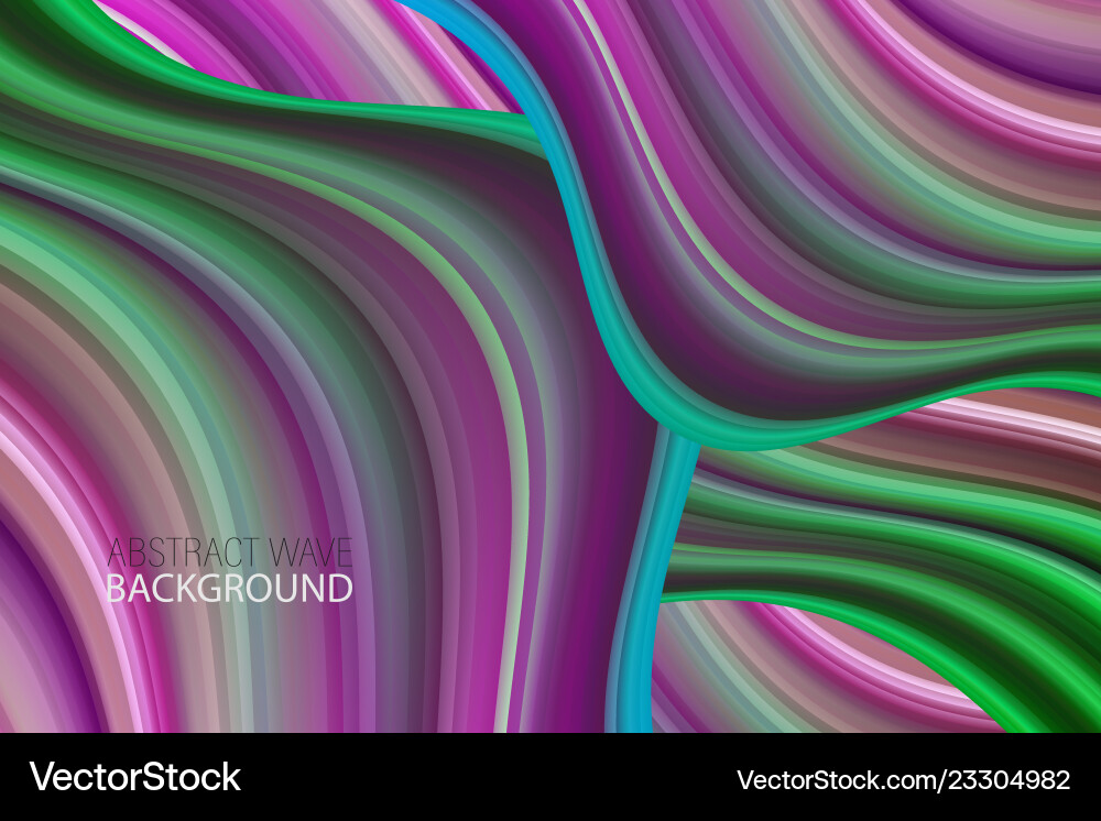 Wave acrylic color background art design for your Vector Image