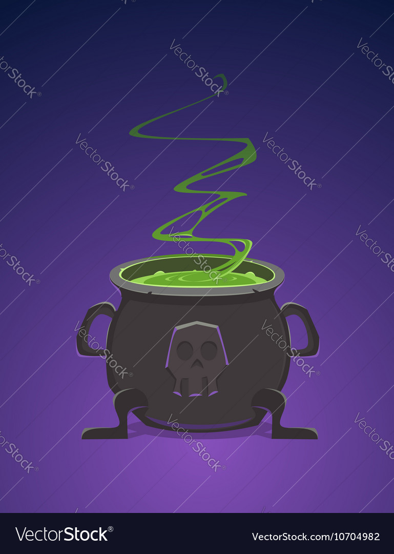 Witch cauldron Royalty Free Vector Image - VectorStock