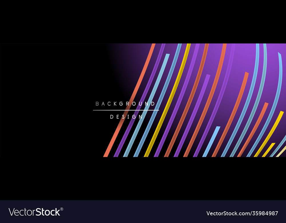 Abstract colorful lines background Royalty Free Vector Image