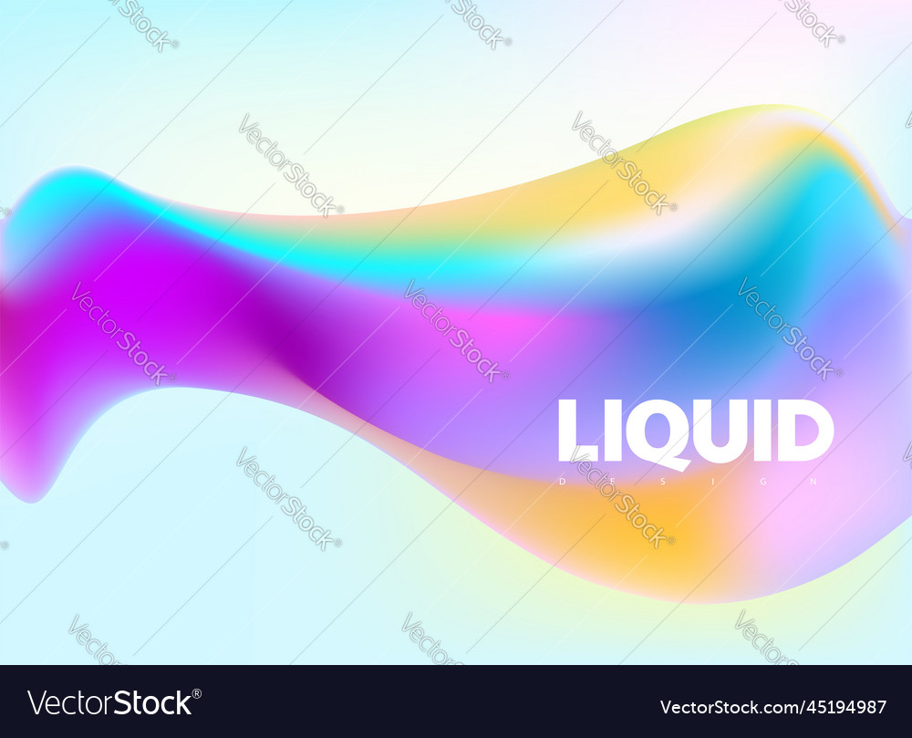 Abstract liquid gradient Royalty Free Vector Image