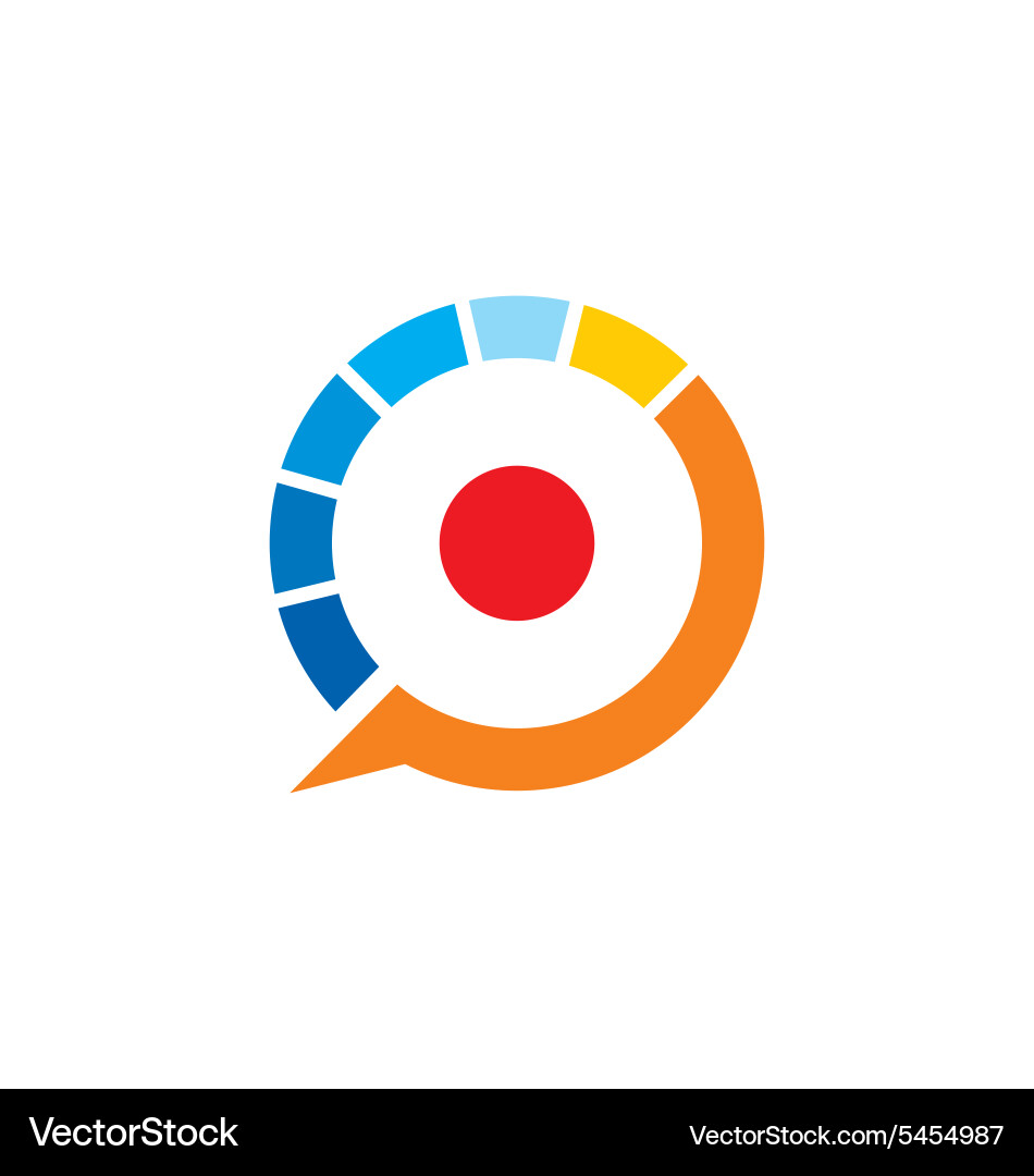 Automotive speed colorful logo Royalty Free Vector Image