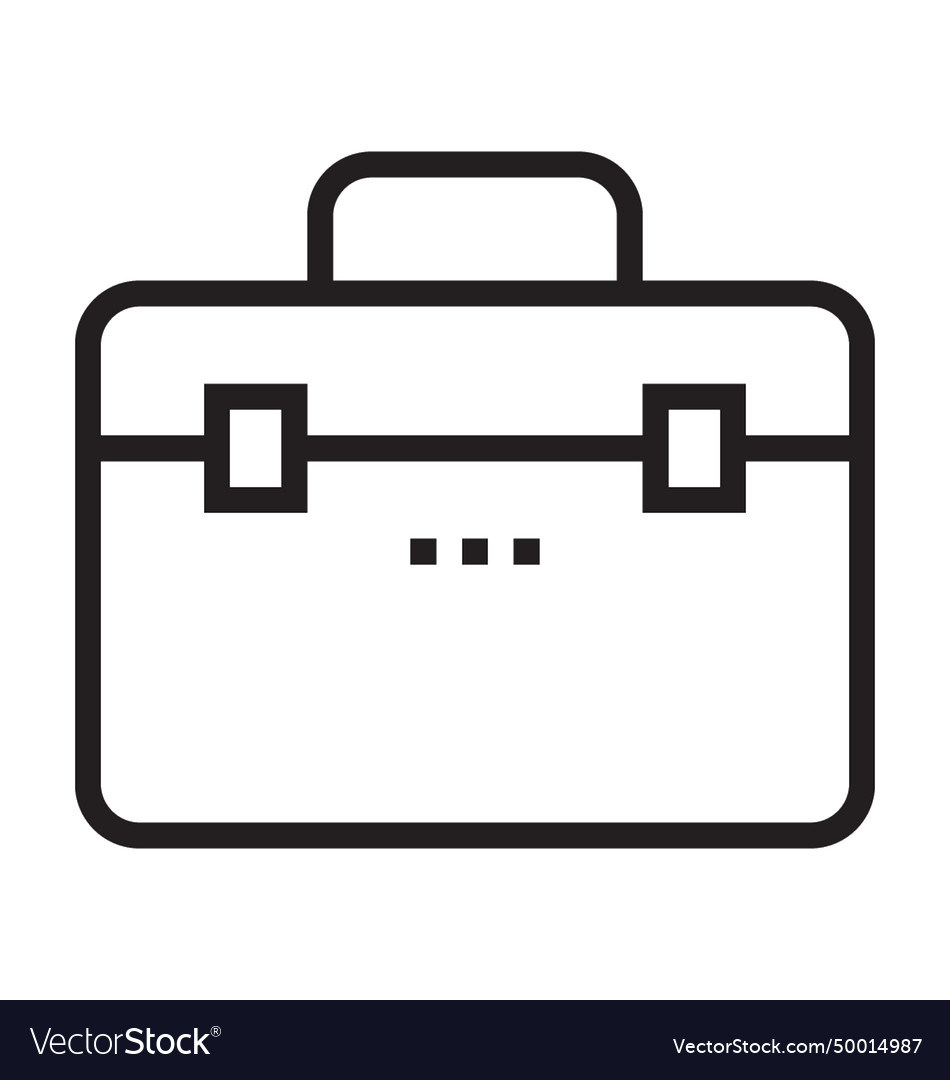 Briefcase icon Royalty Free Vector Image - VectorStock