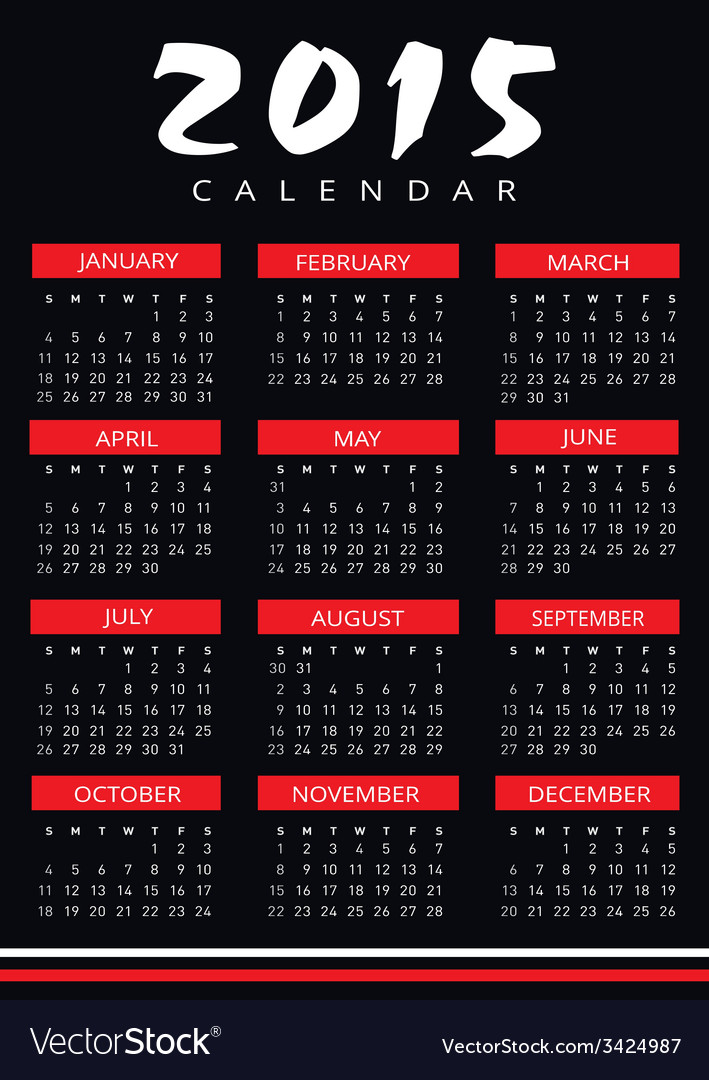 Calendar Royalty Free Vector Image - VectorStock