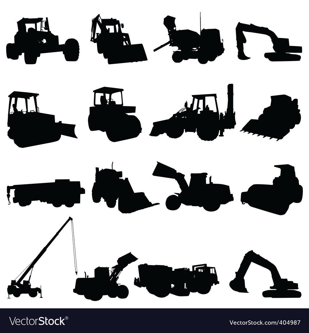 Construction machines Royalty Free Vector Image