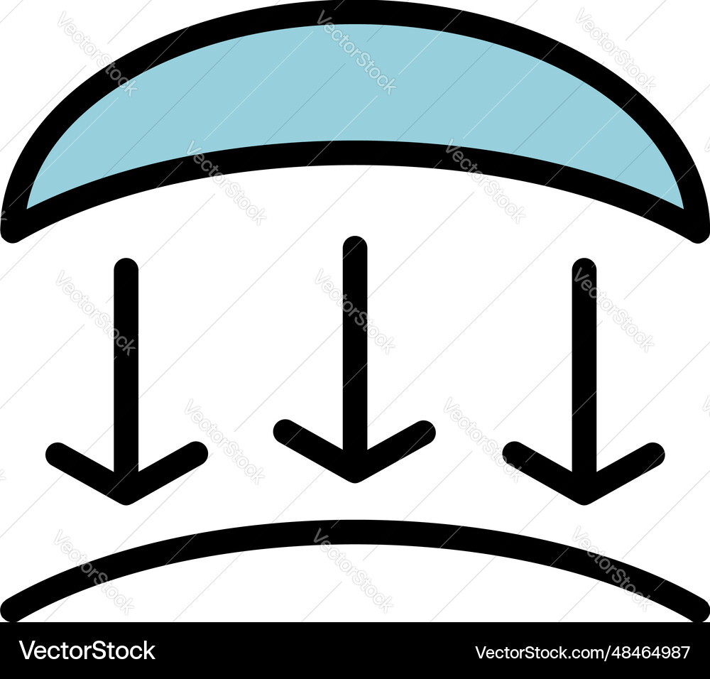 Eye lens icon flat Royalty Free Vector Image - VectorStock