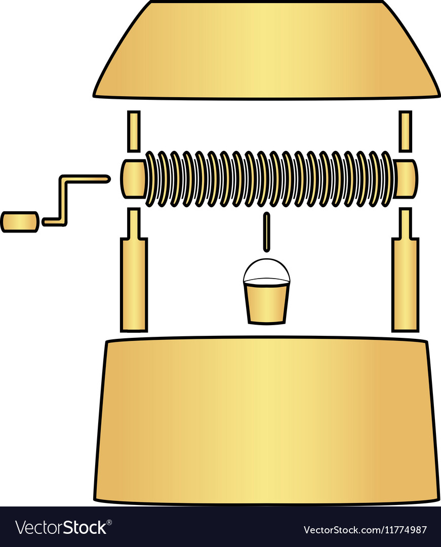 Well computer symbol Royalty Free Vector Image