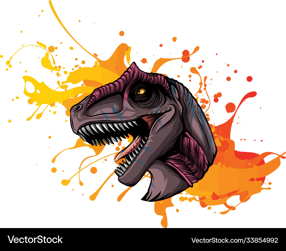 A t rex tyrannosaurus Royalty Free Vector Image