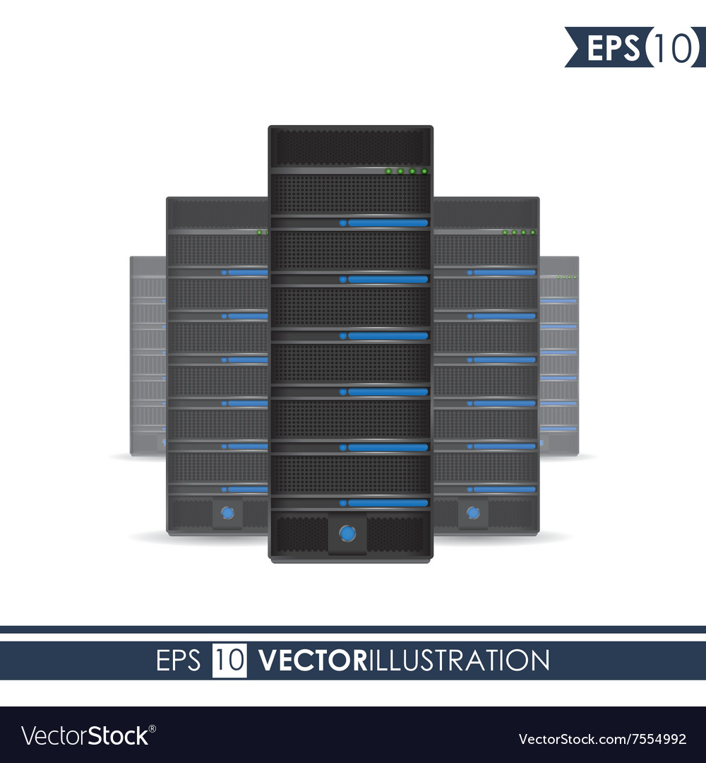 Data center design Royalty Free Vector Image - VectorStock