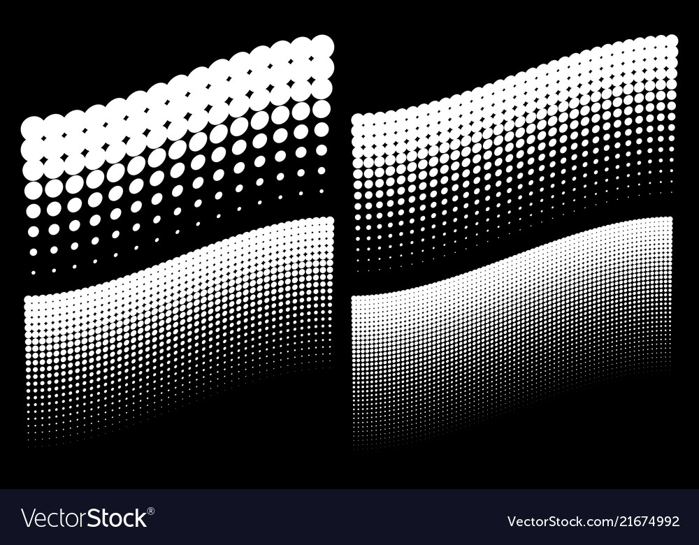 Halftone dots wave backgrounds Royalty Free Vector Image