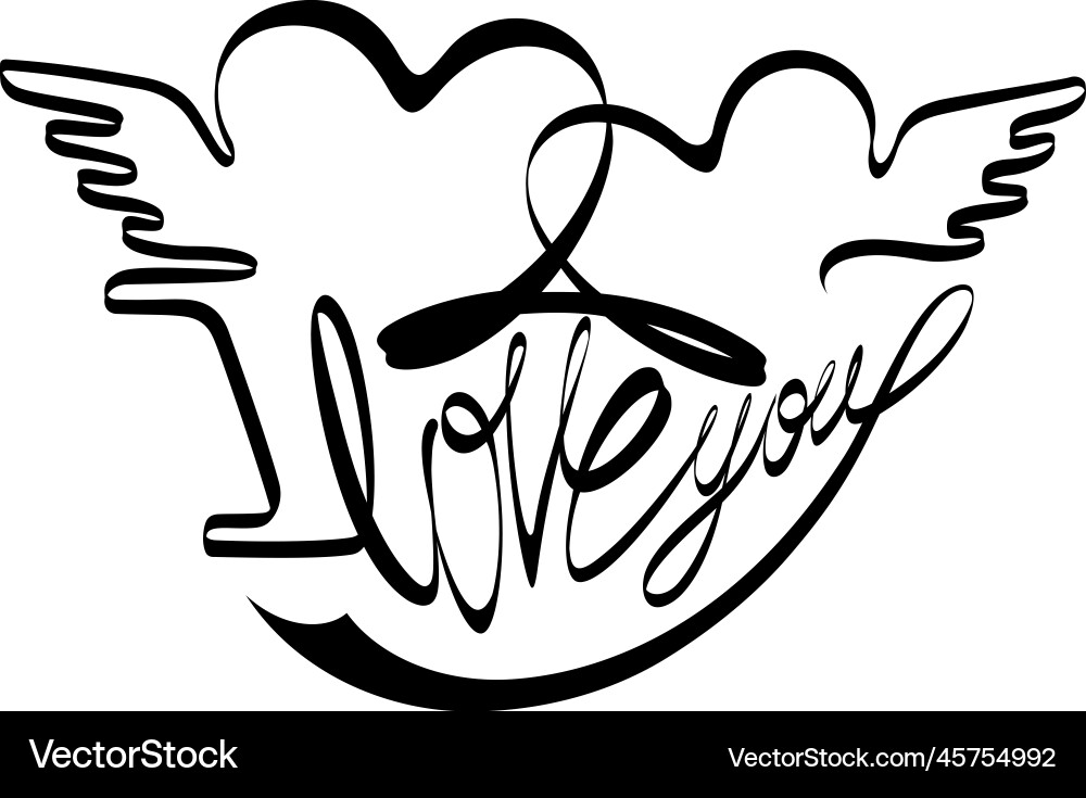 Love couple hearts band design Royalty Free Vector Image