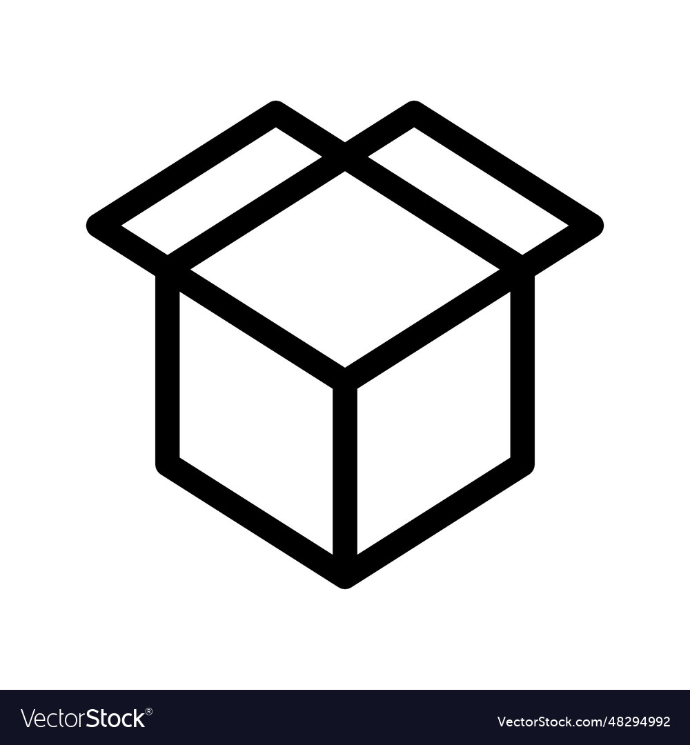 Open box icon Royalty Free Vector Image - VectorStock