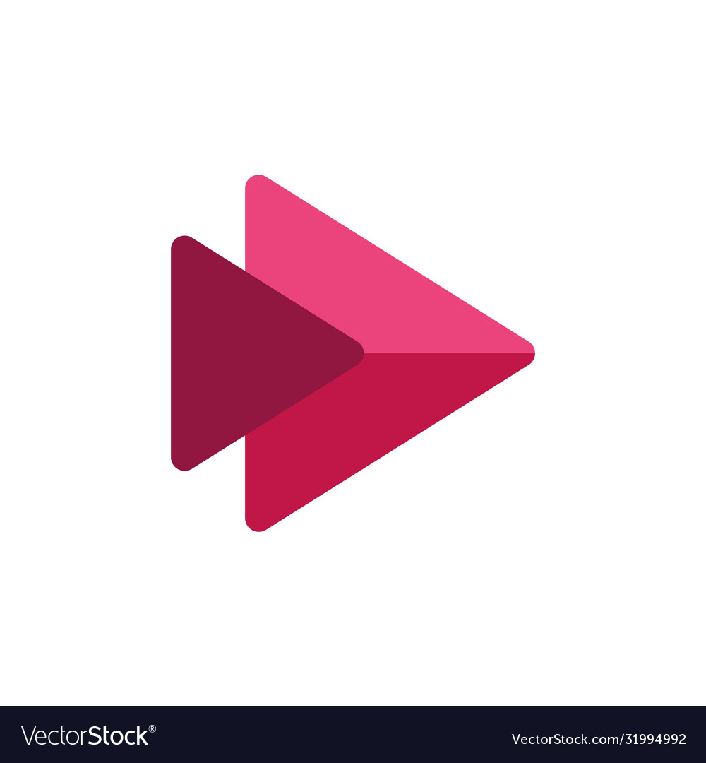 Play button streaming icon Royalty Free Vector Image