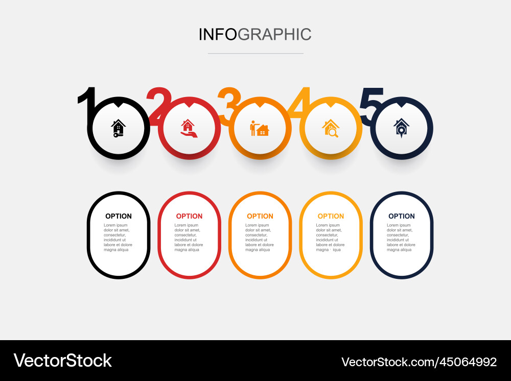 Real estate property realtor search Royalty Free Vector