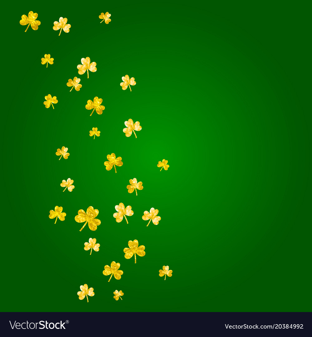 Shamrock background for saint patricks day Vector Image