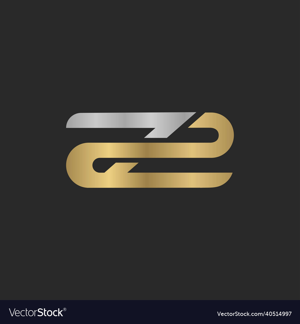 Alphabet initials logo sz zs z and s Royalty Free Vector