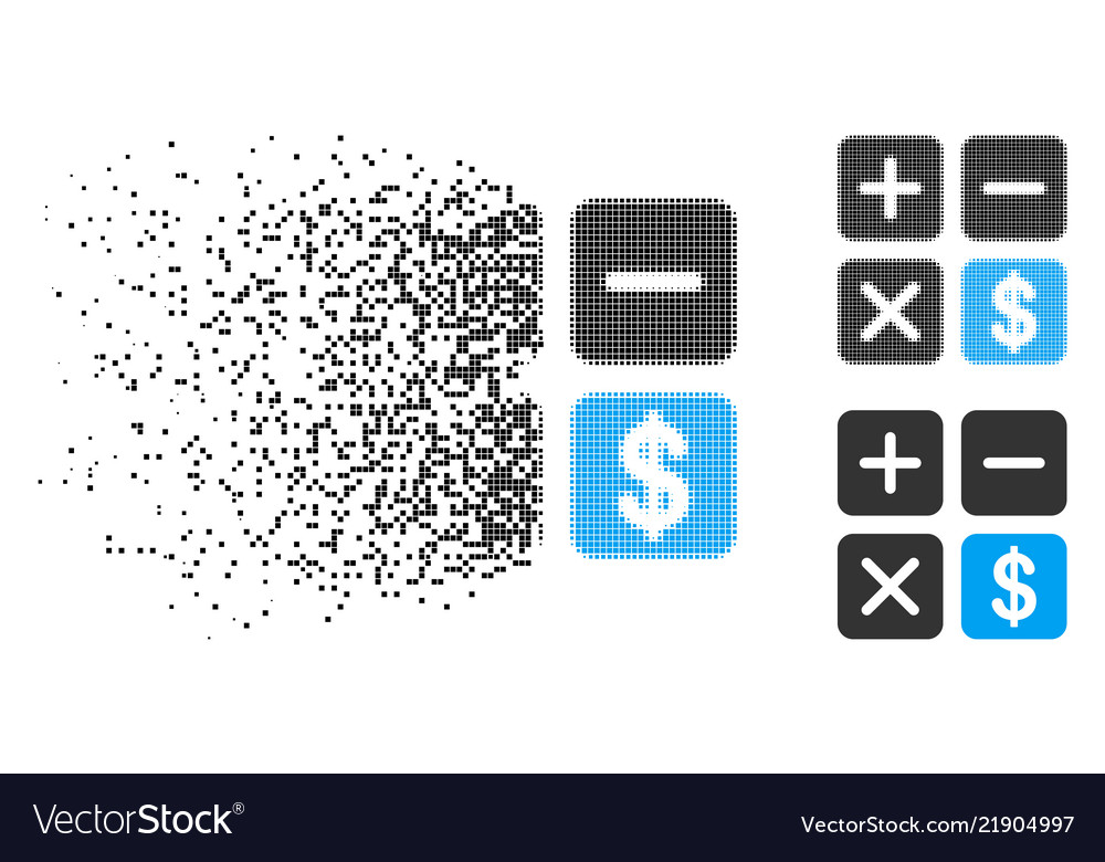 Disintegrating dotted halftone financial Vector Image Disintegrating dotted halftone financial Vector Image