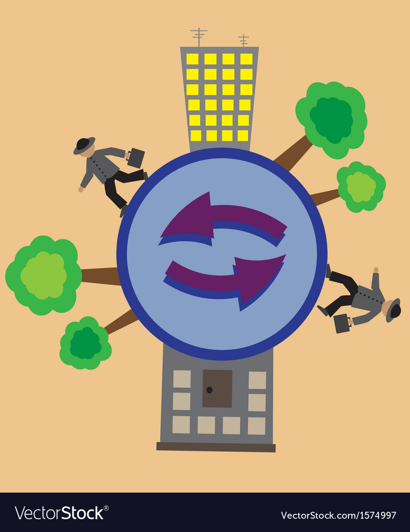 Everyday working man Royalty Free Vector Image