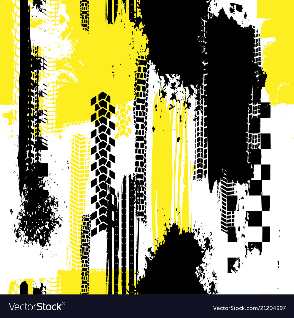 Seamless tire pattern Royalty Free Vector Image