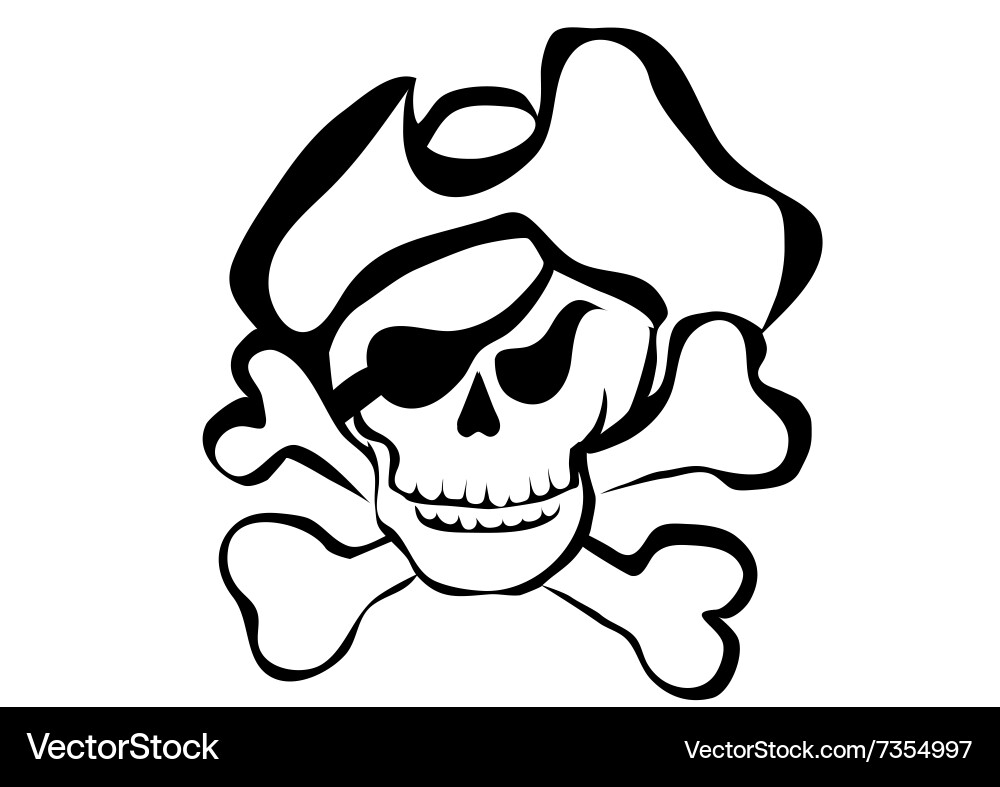 Simbol of pirate Royalty Free Vector Image - VectorStock