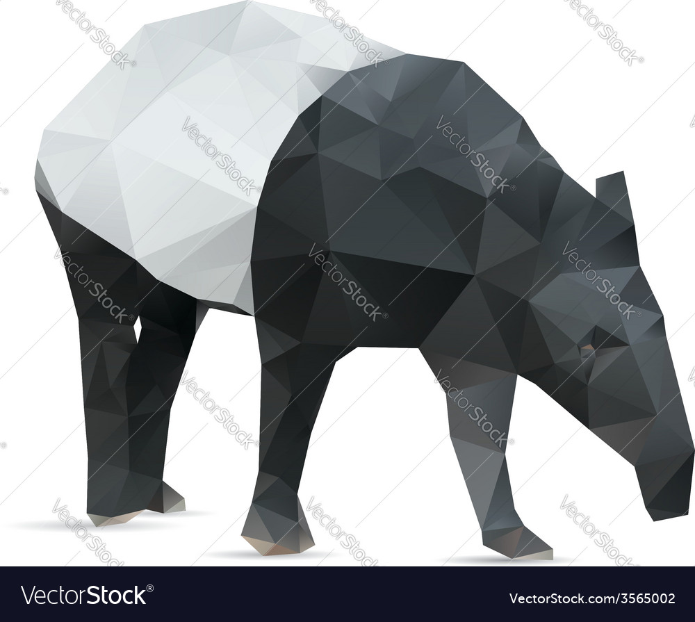 Abstract tapir Royalty Free Vector Image - VectorStock