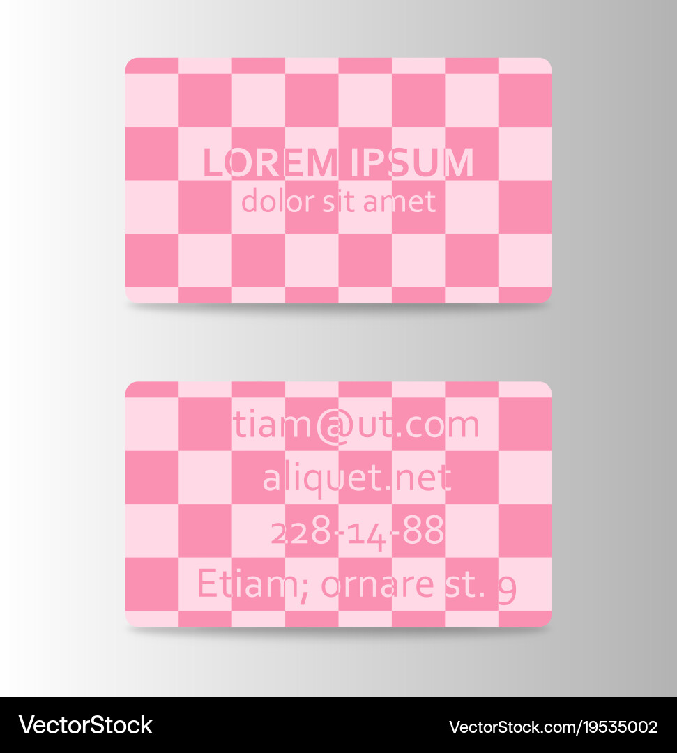 Business card design with logo Royalty Free Vector Image