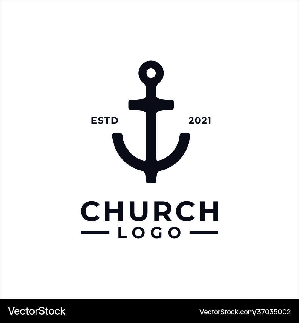 Church logo design inspiration idea concept Vector Image
