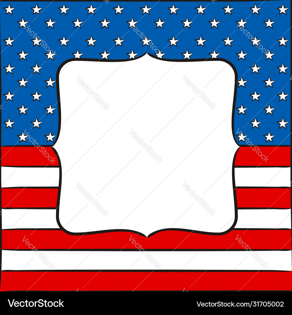 Frame for text on usa independence day Royalty Free Vector